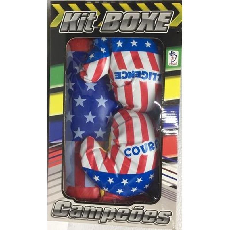 Kit Completo De Boxe Campeões Americano Infantil Com Luvas - Ri Happy ...