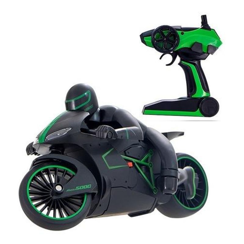 Moto De Controle Remoto 7 Funções Bateria Com Luz Crazon - Verde - Ri ...