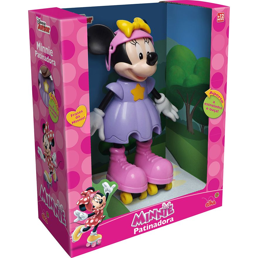 Boneca Minnie Patinadora com Sons - Elka - Disney - Ri Happy Brinquedos