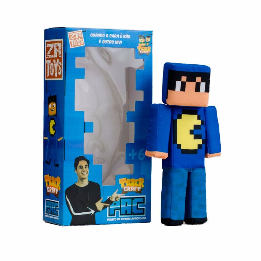 Figura de Espuma 35 Cm - Tazercraft - PAC - ZR Toys - Ri Happy Brinquedos