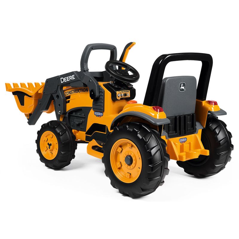 Mini Trator Elétrico - 12V - Deere Construction Loader - Peg-Pérego ...