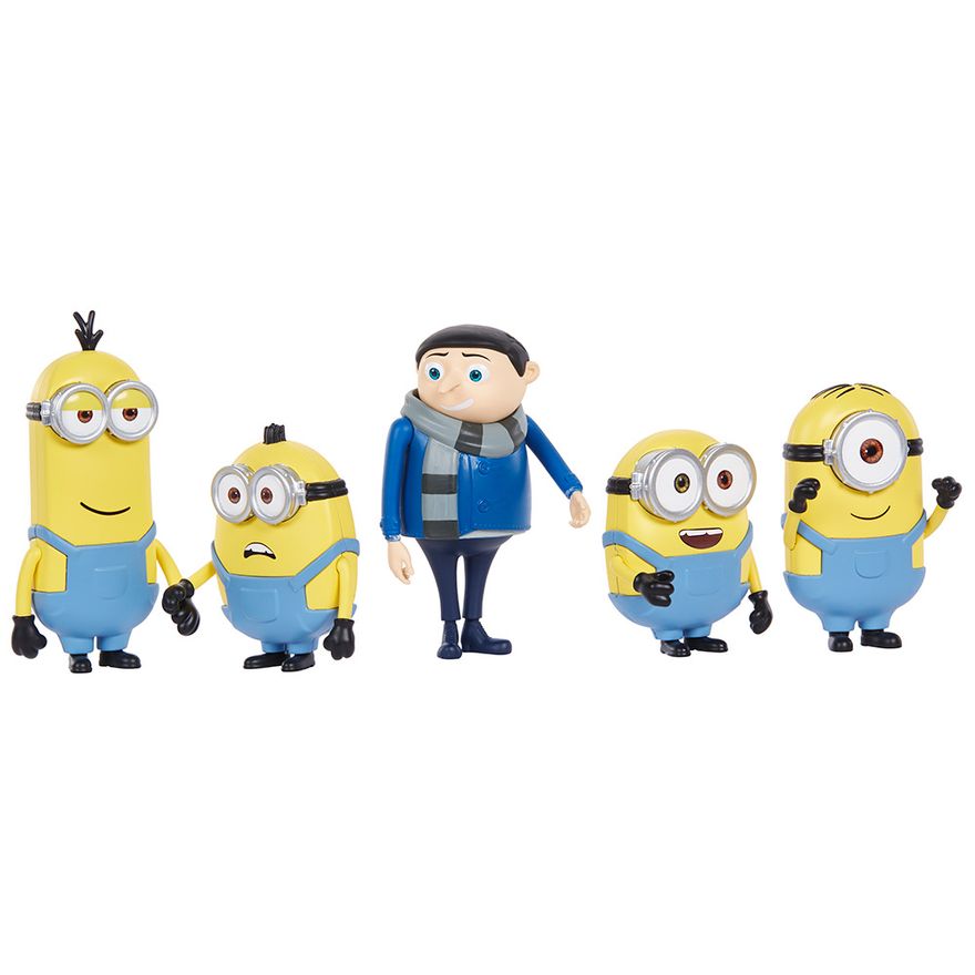 Conjunto De Mini Figuras - Minions - 5 Personagens Clássicos - Mattel ...